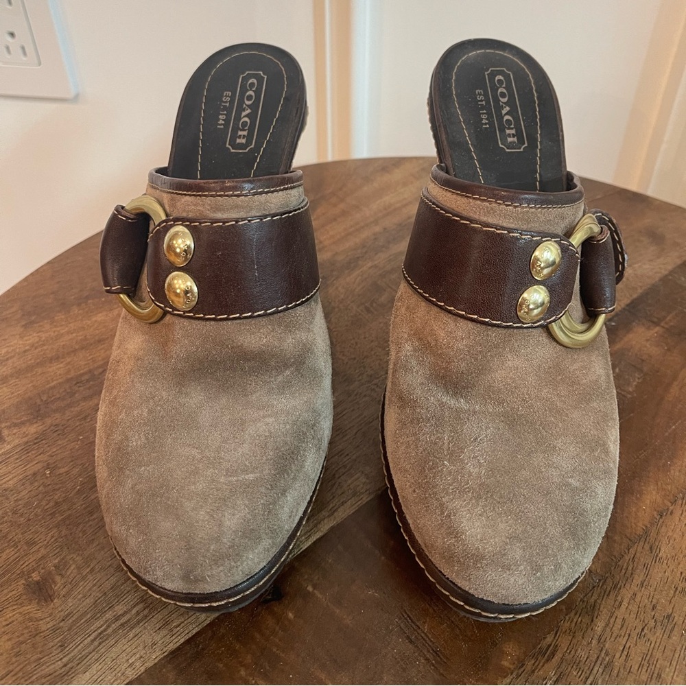 Coach Heeled Clogs - Gem